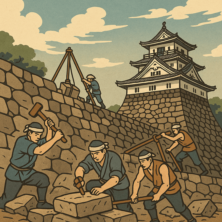 Stonemasons Who Built Okazaki Castle - Granite Craftsmanship ...