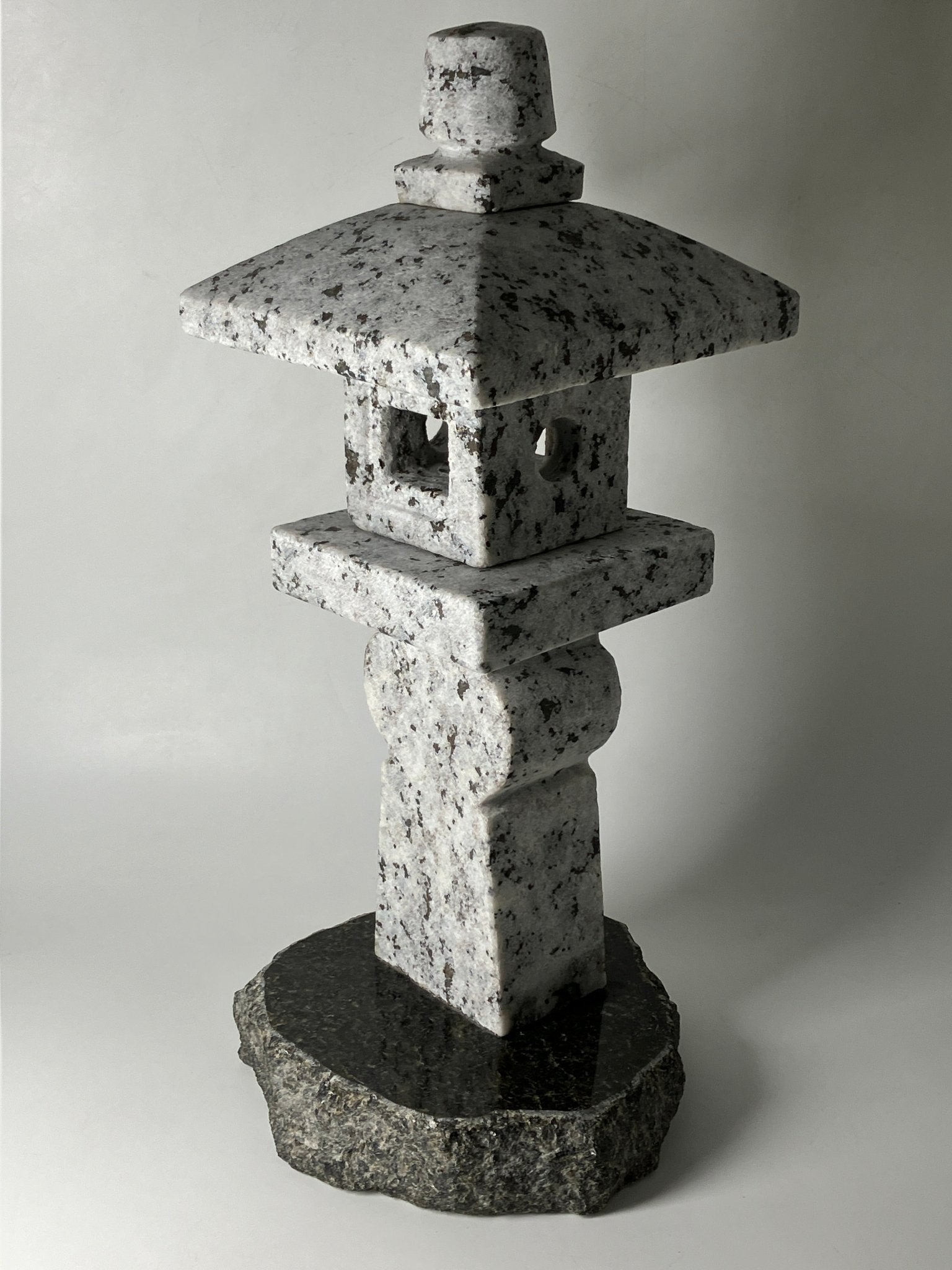 Small Granite Oribe Stone Lantern Tourou Japan Japanese Garden Ornamen ...