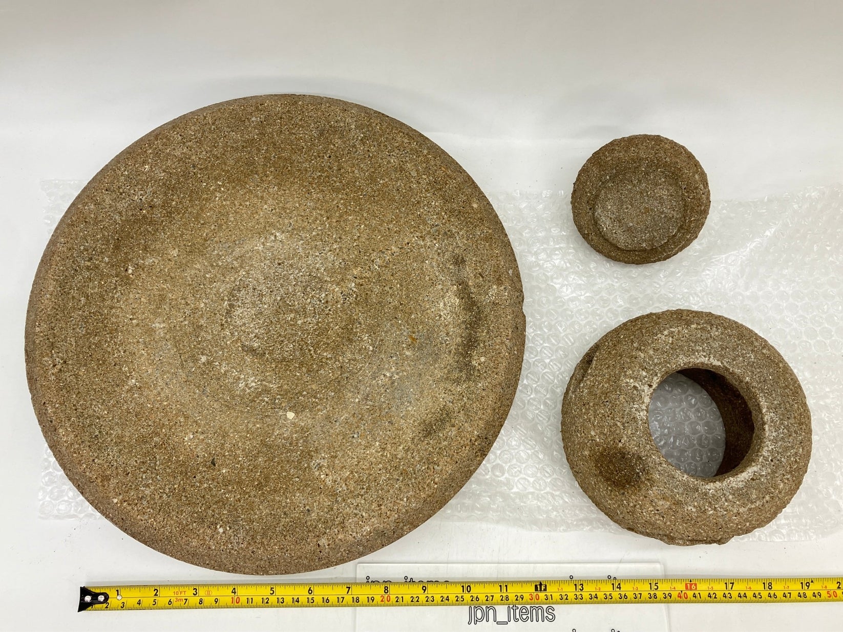 Brown Stone Lantern Kodai Yukimi Tourou Tuff Stone Handmade Japanese G ...