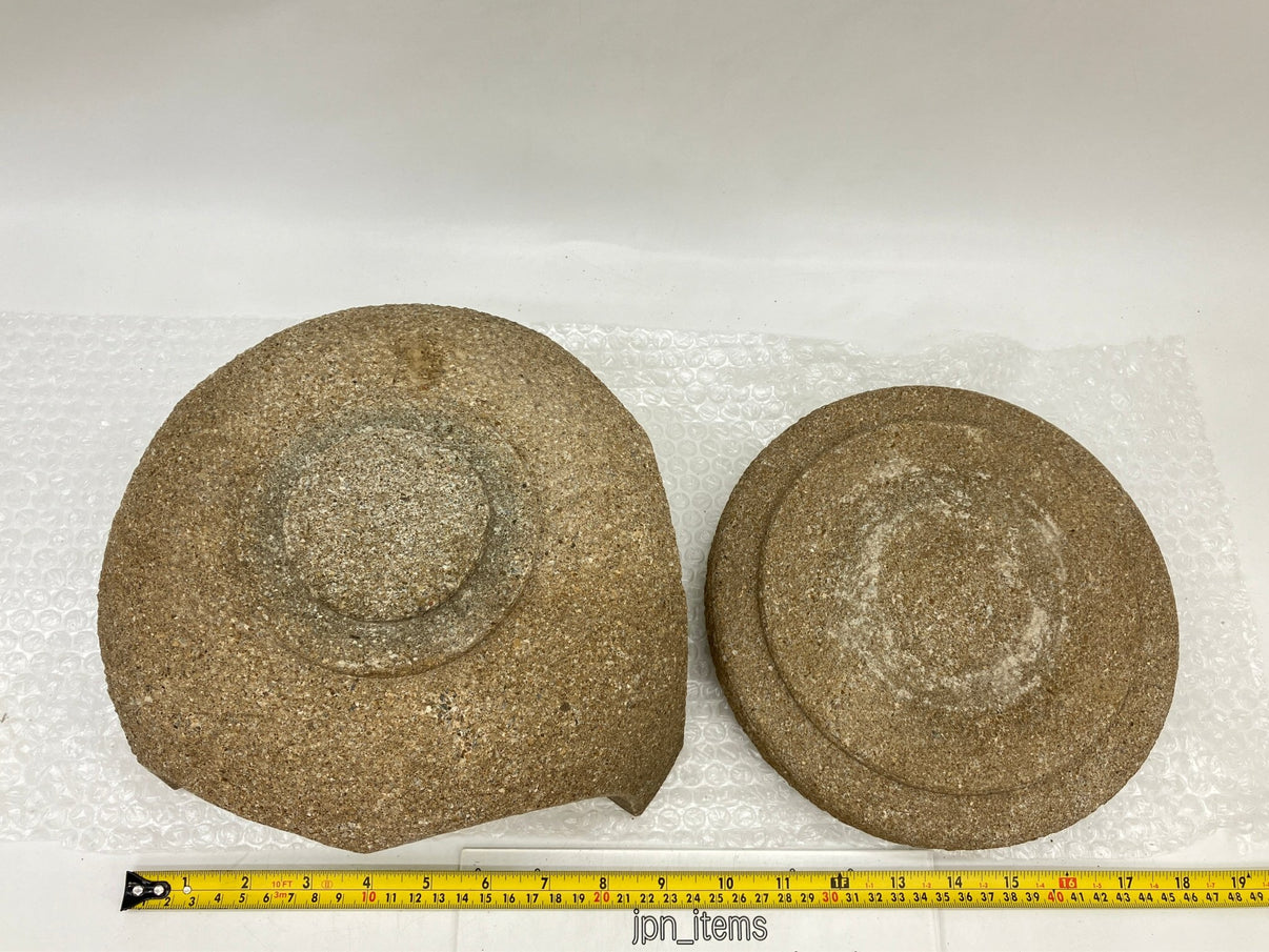 Brown Stone Lantern Kodai Yukimi Tourou Tuff Stone Handmade Japanese G ...