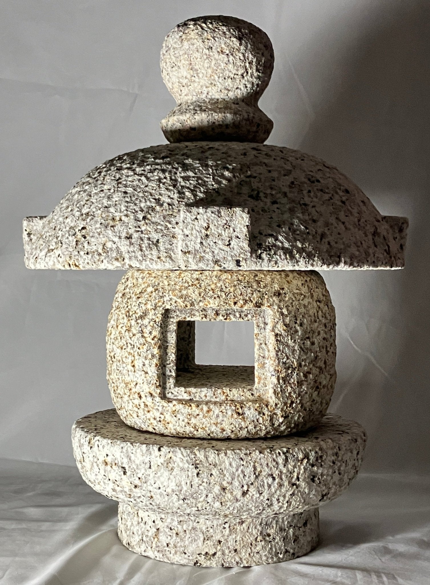 Pink Stone Lantern Misaki Tourou Medium Granite Japanese Garden Orname ...