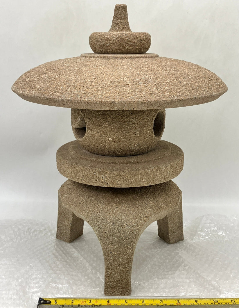 Brown Stone Lantern Kodai Yukimi Tourou Tuff Stone Handmade Japanese G ...